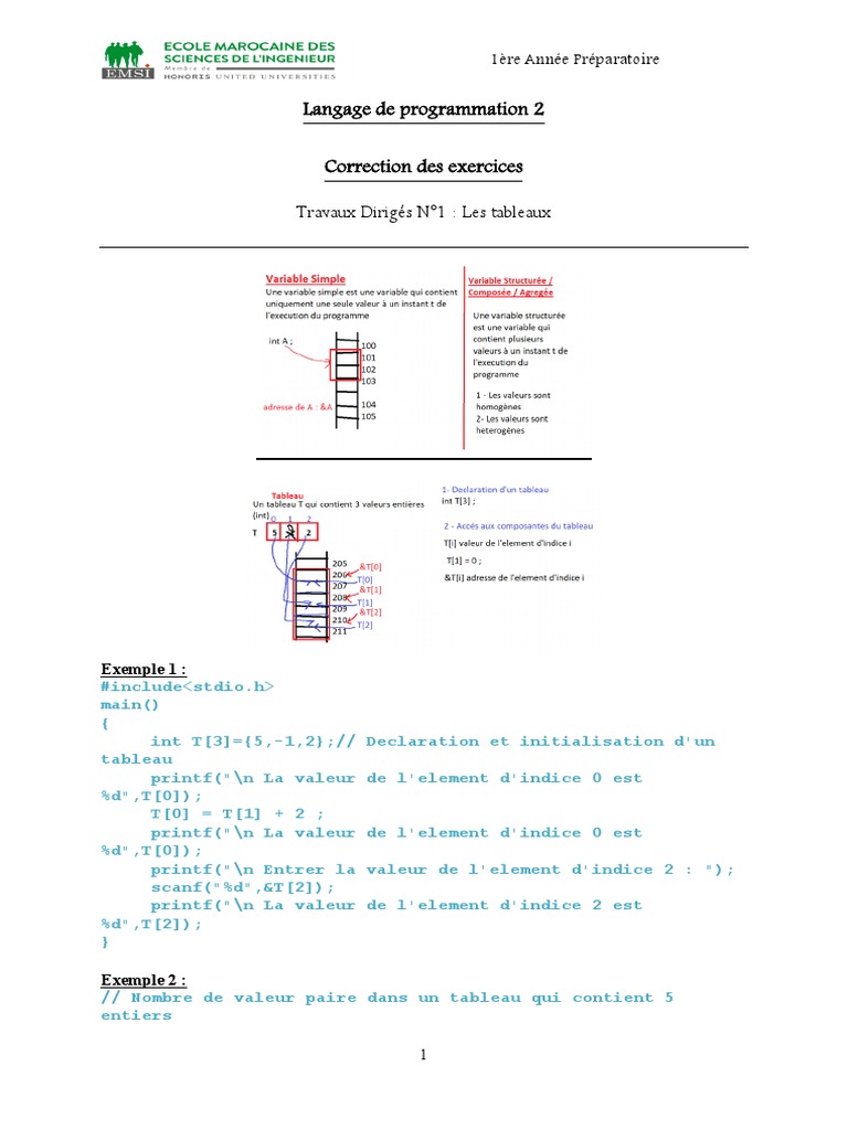 Correction TDs | PDF