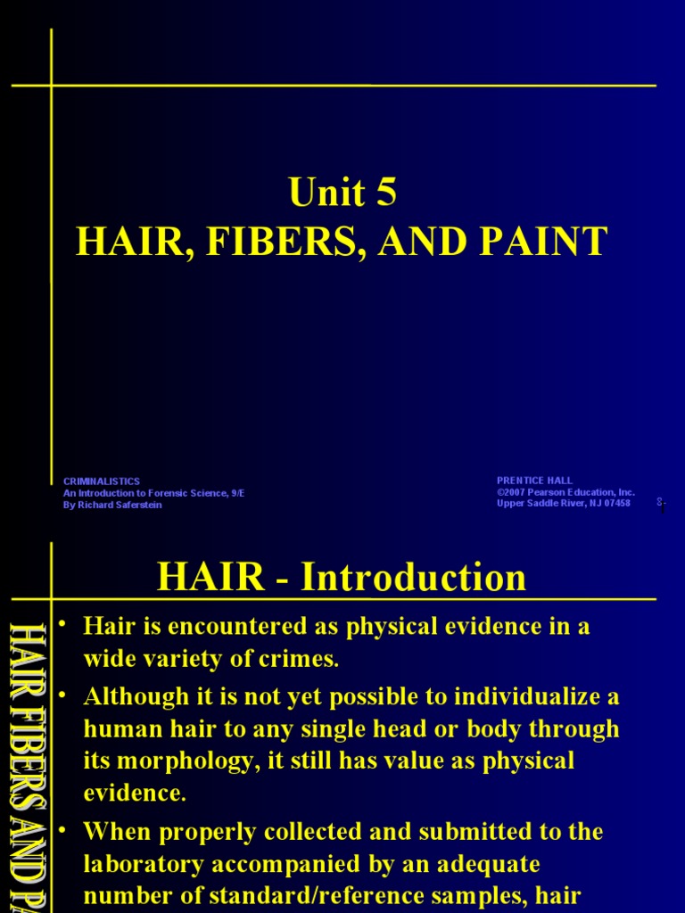 Hair Fibers and Paint | PDF | Hair | Synthetic Fiber