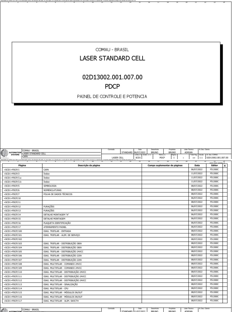 Laser Cell - PDCP - Rev0 | PDF