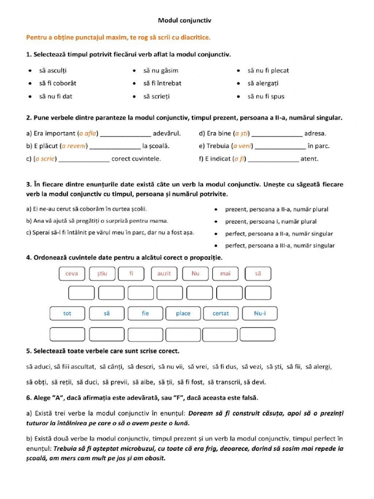 Modul Conjunctiv | PDF