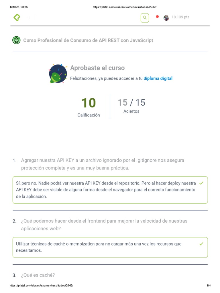 Curso Profesional de Consumo de API REST Con JavaScript | PDF | Caché (Computación ...