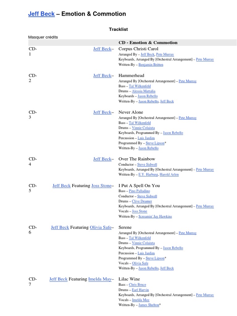 Info - Emotion and Commotion | PDF