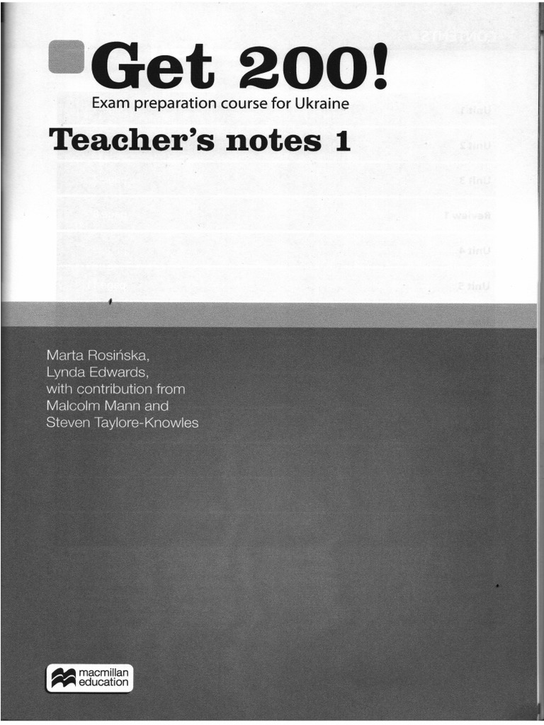 Get 200! Teacher's Notes 1 | PDF