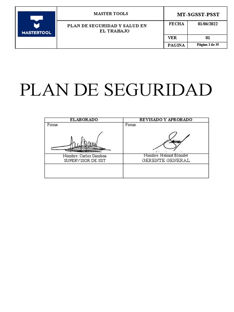 MT SGSST PSST V01 | Descargar gratis PDF | Seguridad y salud ... MT SGSST PSST V01 | Descargar gratis PDF | Seguridad y salud ...