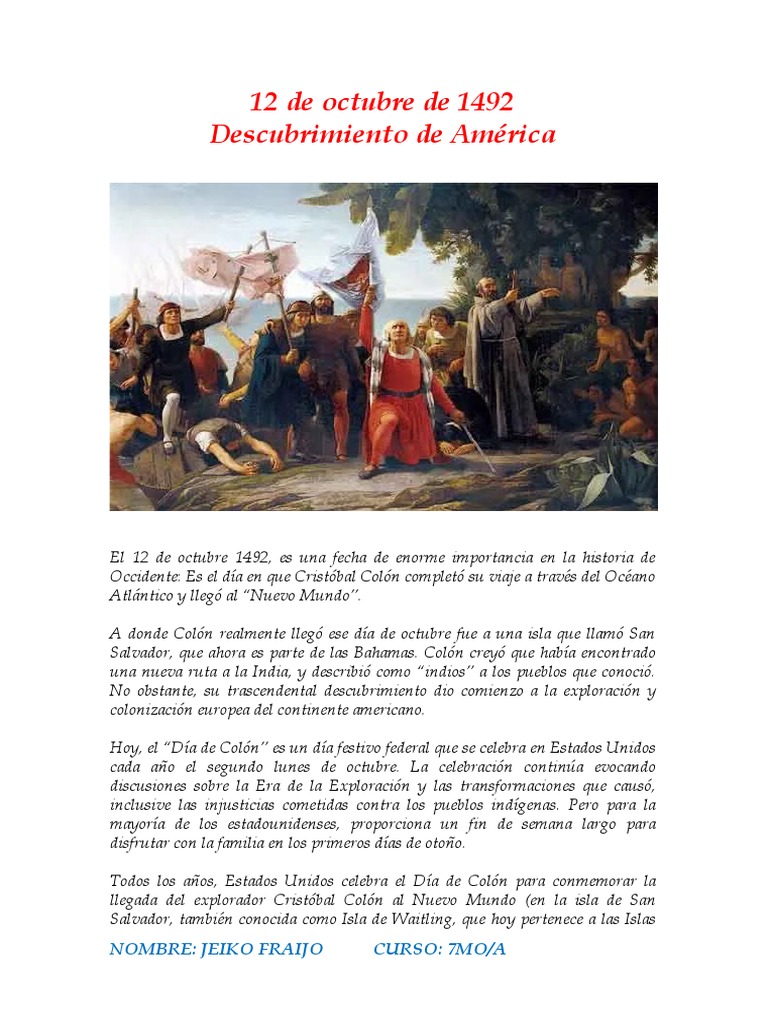 12 de Octubre de 1492 | PDF