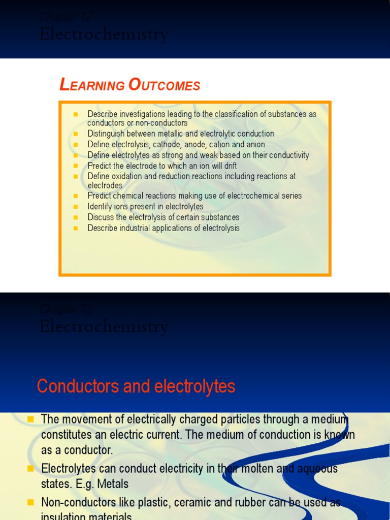 C12 Electrochemistry Igcse | PDF | Electrochemistry | Ion