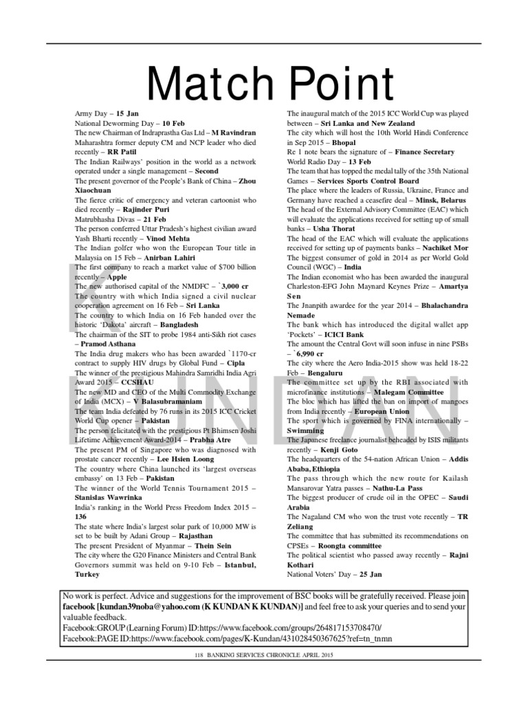 4.match Point BSC Magazine April 2015 | PDF