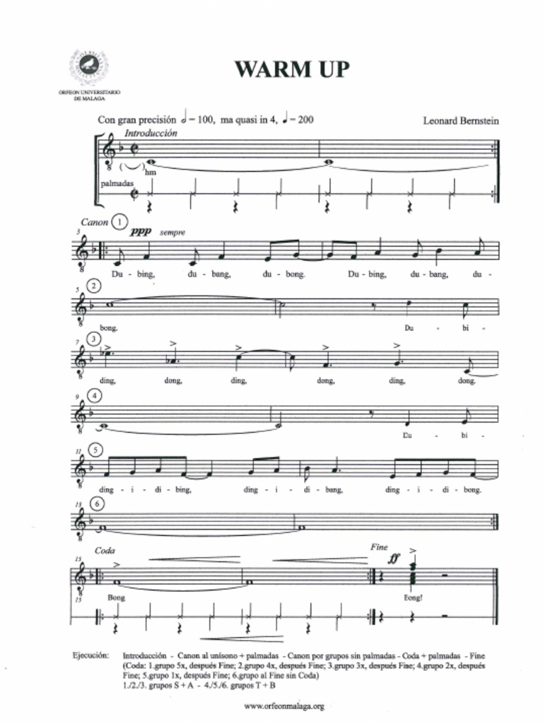 Berstein "Warm Up" | PDF