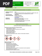 4 - Ficha de Seguridad ACEITE HIDRAULICO (Sga) | PDF