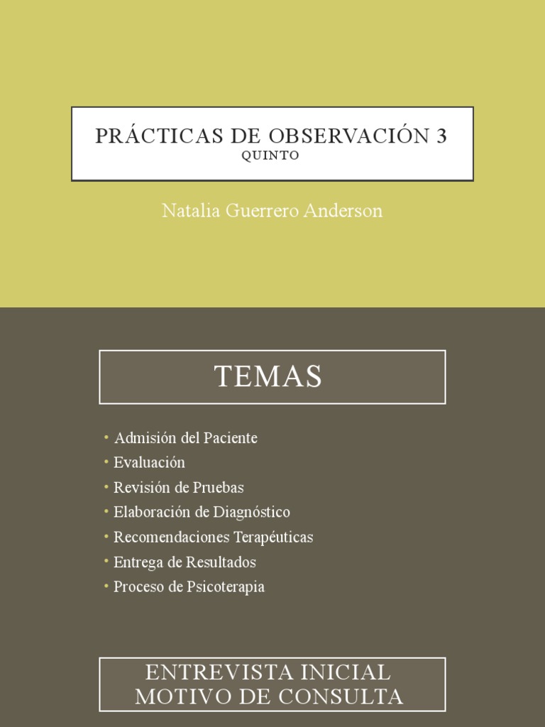 Prácticas De Observación 3 Unidad 1 Pdf