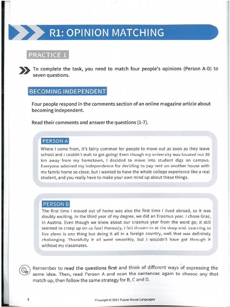 ADV Reading P1 | PDF