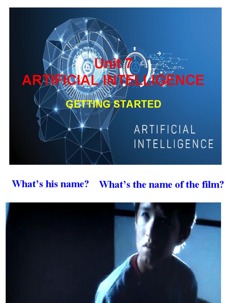 Unit 7 Artificial Intelligence Lesson 1 Getting Started | PDF