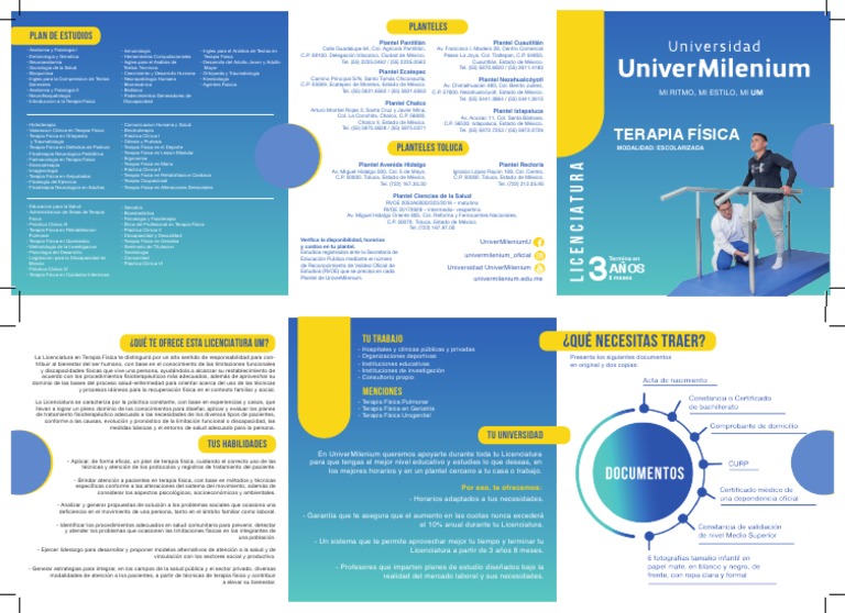 Triptico Um Terapia Física - Compressed | PDF | Terapia física | Medicina