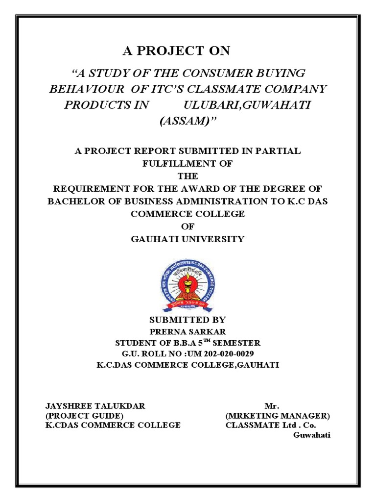 Classmate Project | PDF