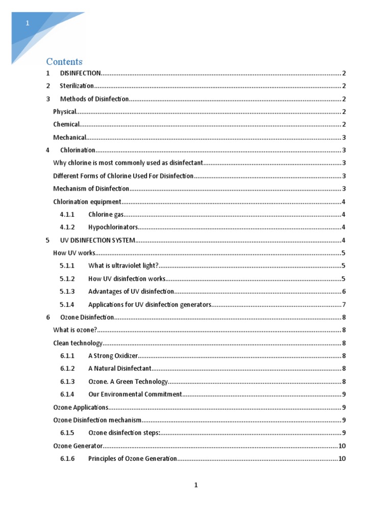 Disinfection Pdf Disinfectant Ozone