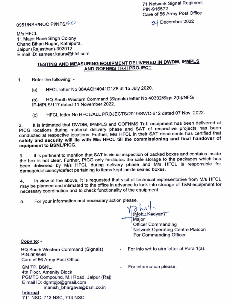 Testing and Measuring Eqpt | PDF | Military