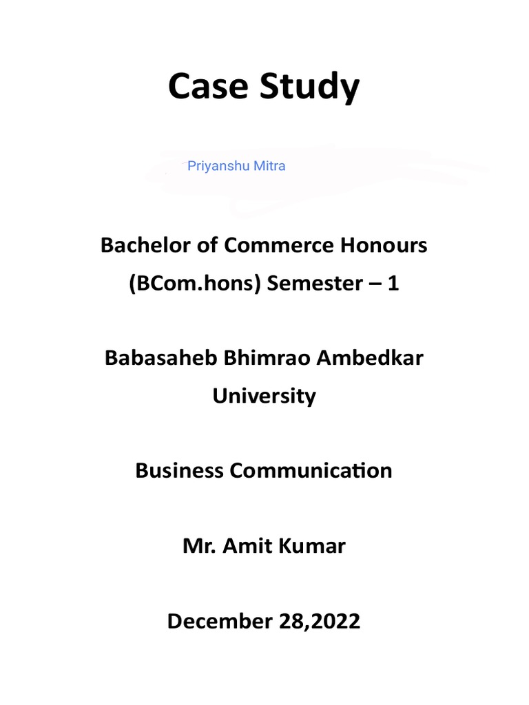 Communication Barriers Case Study | PDF | Career & Growth