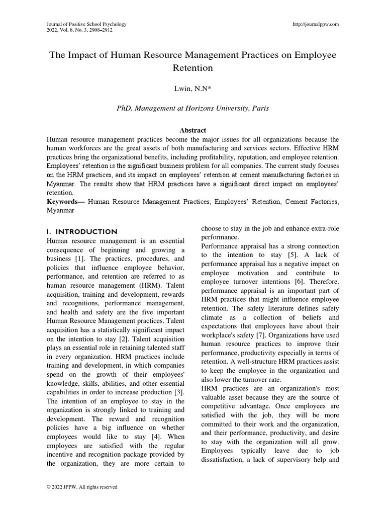 19 - The Impact of Human Resource Management Practices On Employee ...