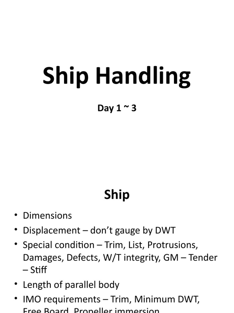 02 Ship Handling | PDF