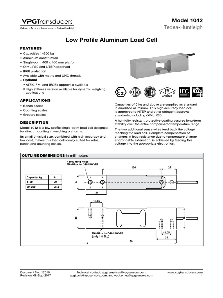 Model 1042 - Datasheet - 5b4776cb790da071006615 | PDF