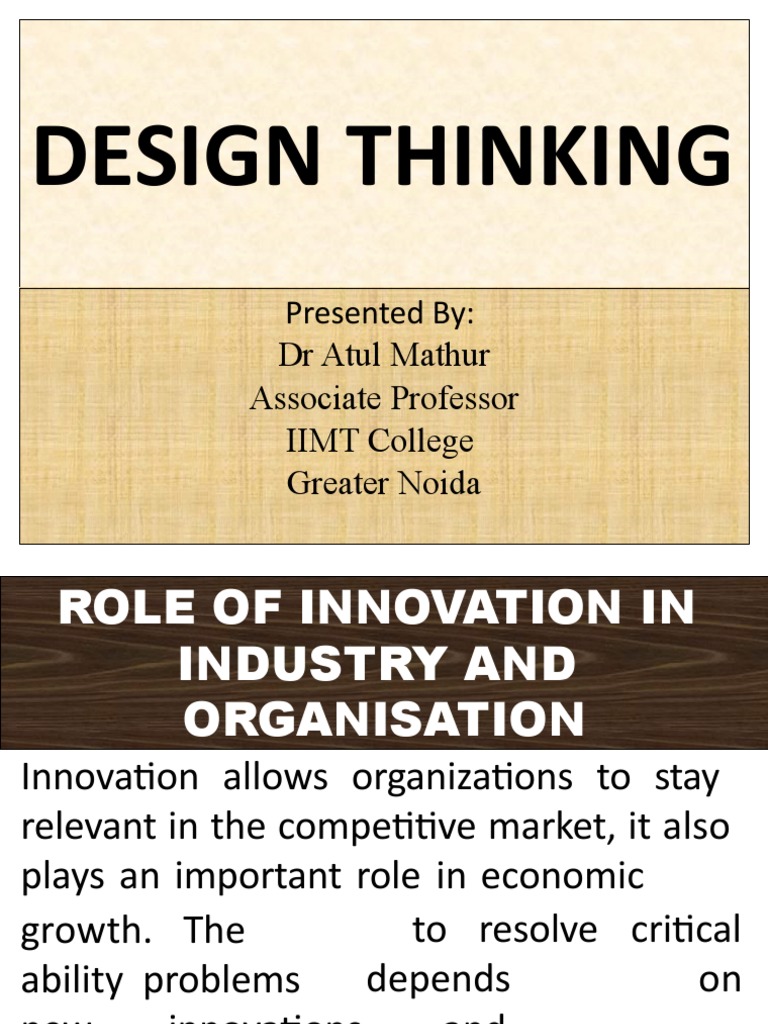 Design Thinking Process for Innovation | PDF | Design Thinking | Creativity