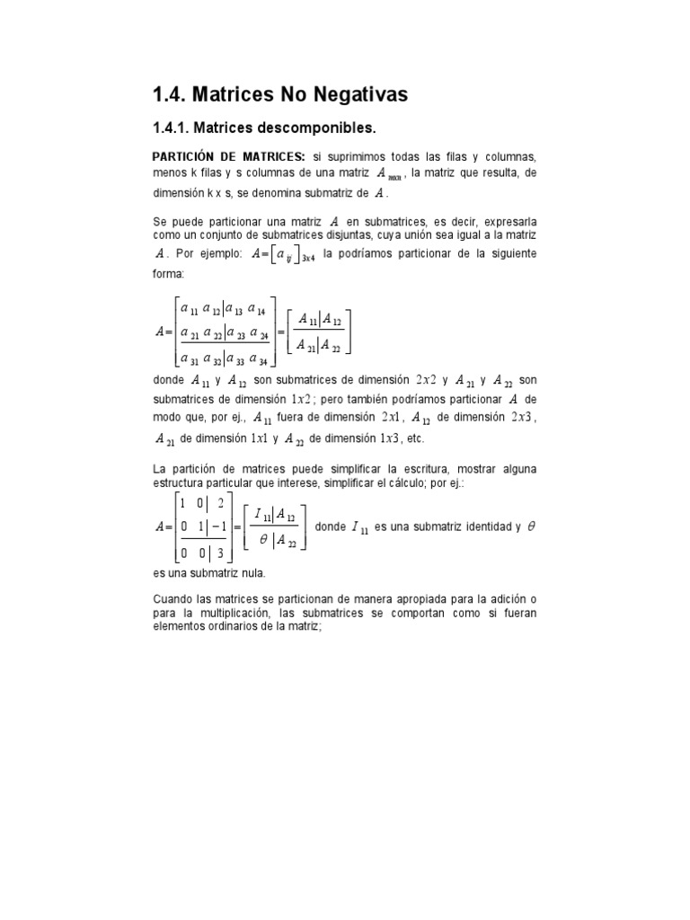 (MPE2) - Matrices No Negativas - MPE Con Excel y MatLab | PDF