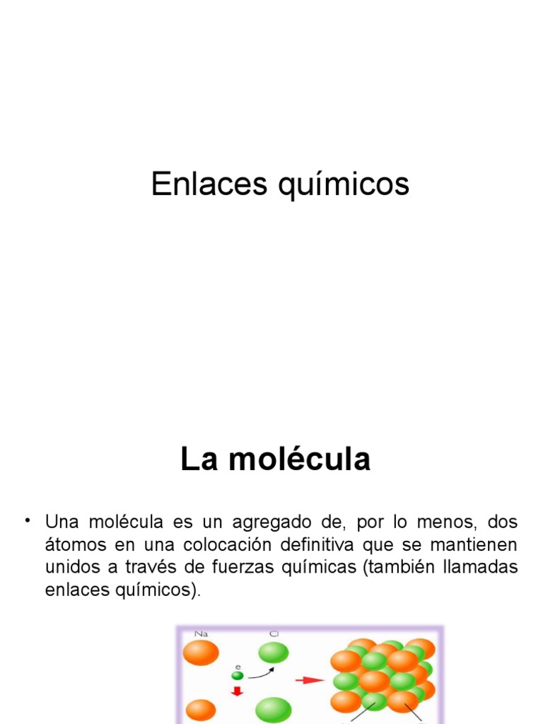 Clasificacion Enlaces Quimicos | PDF | Enlace químico | Enlace covalente