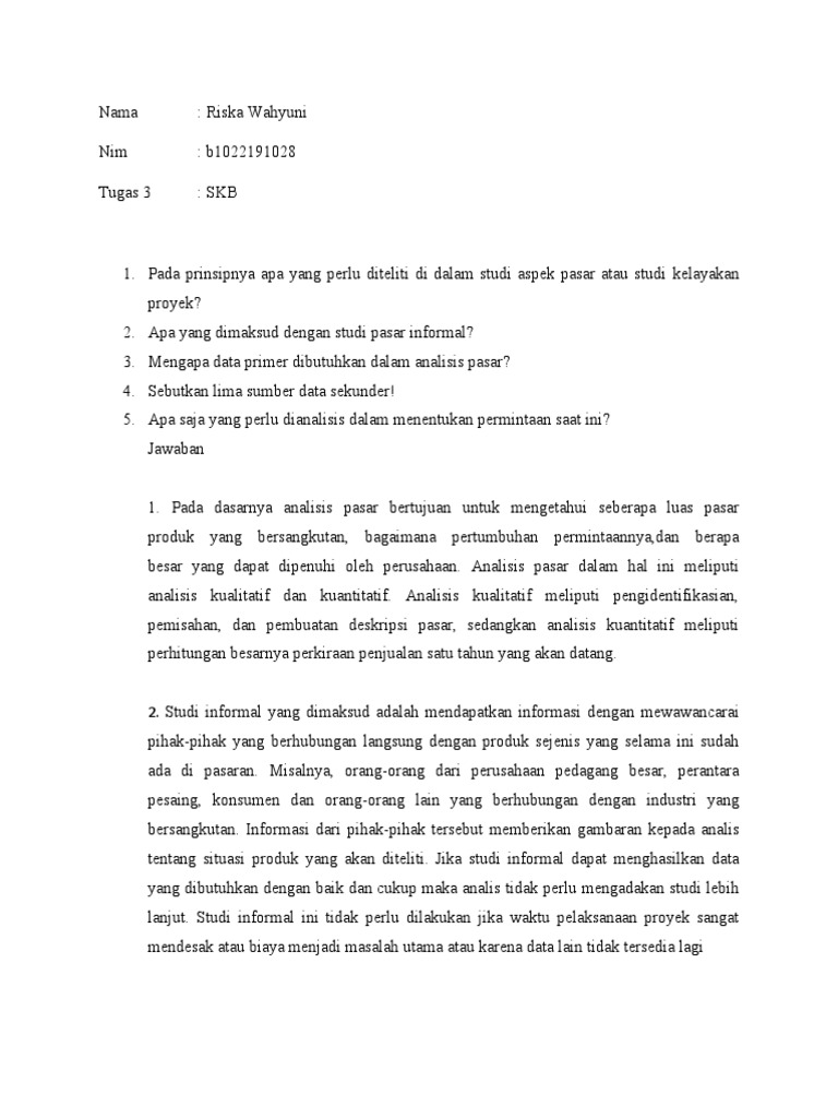 Tugas 3 SKB | PDF | Karier & Perkembangan