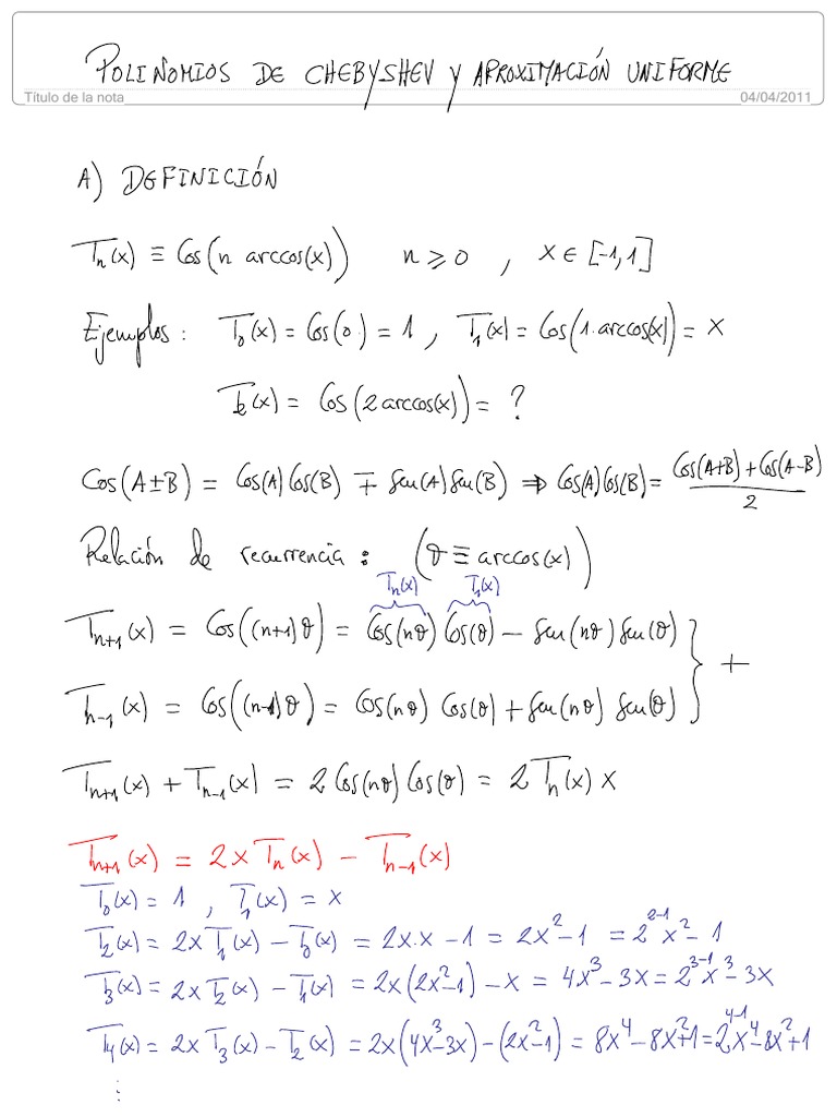 Chebyshev | PDF
