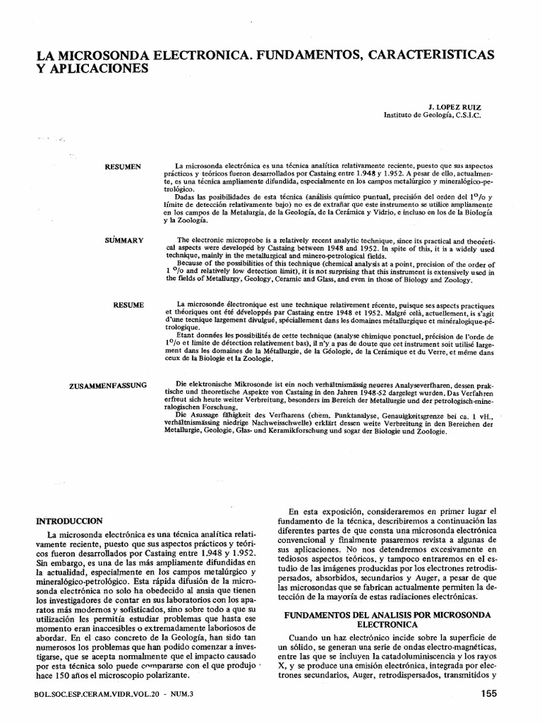MICROSONDA | PDF | Química