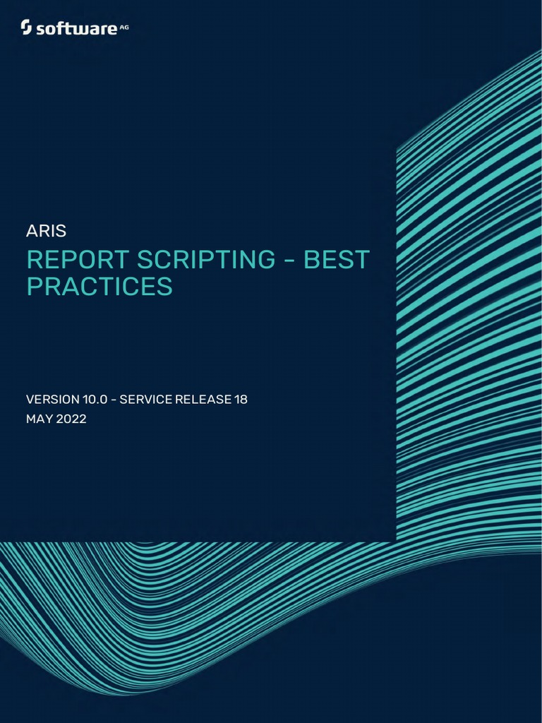 ARIS Report Scripting - Best Practices | PDF | Variable (Computer Science) | Subroutine
