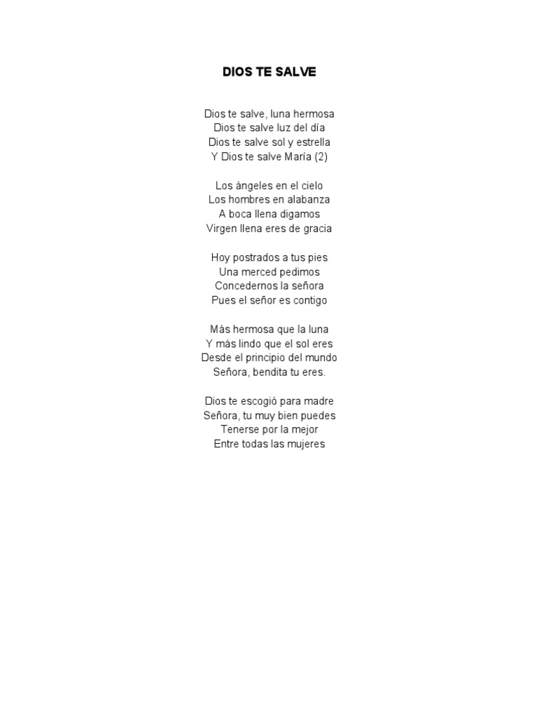 Dios Te Salve | PDF | María, madre de Jesús | Purgatorio