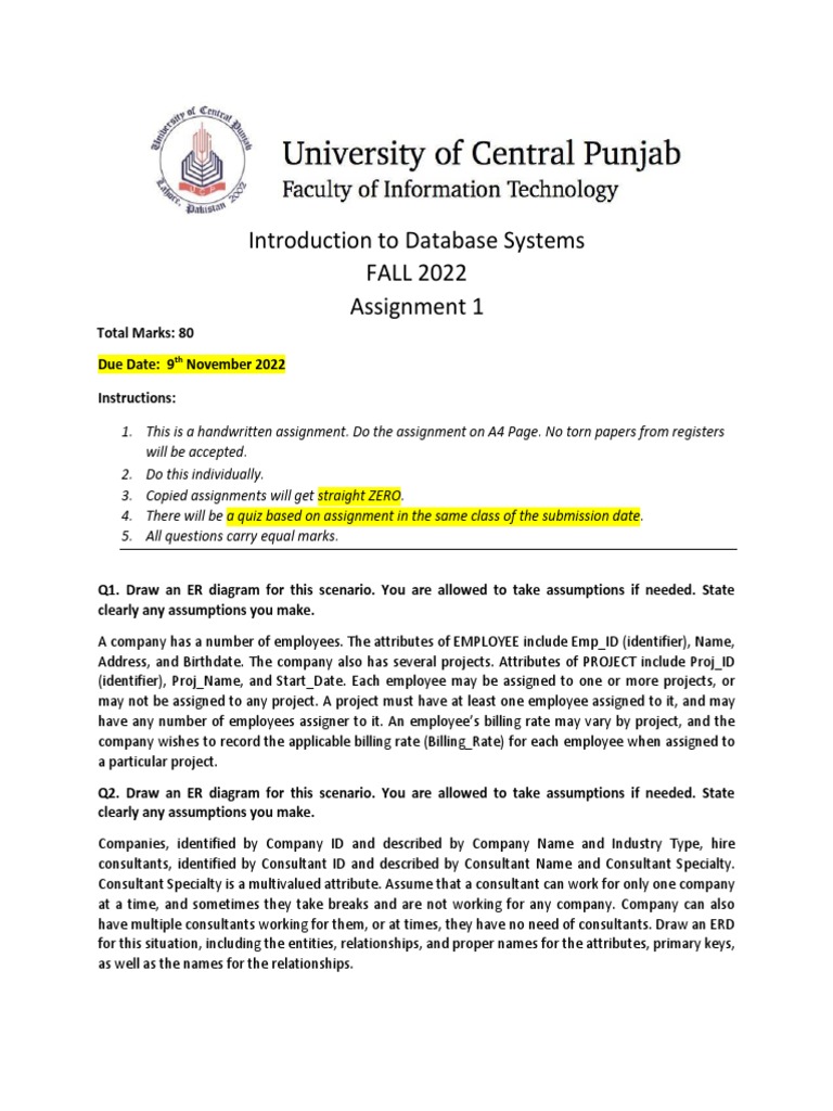 Introduction to Database Systems Assignment 1 | PDF | Market (Economics ... Introduction to Database Systems Assignment 1 | PDF | Market (Economics ...