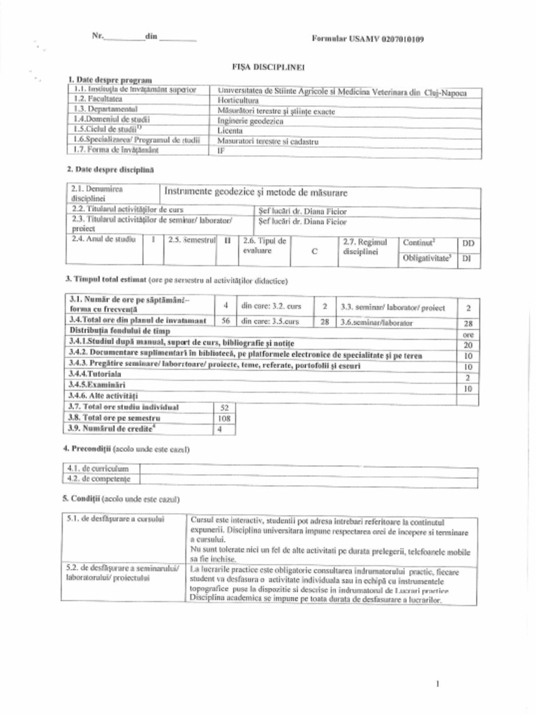 Instrumente Geodezice Si Metode de Masurare | PDF