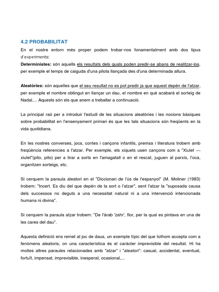 Probabilitat I | PDF