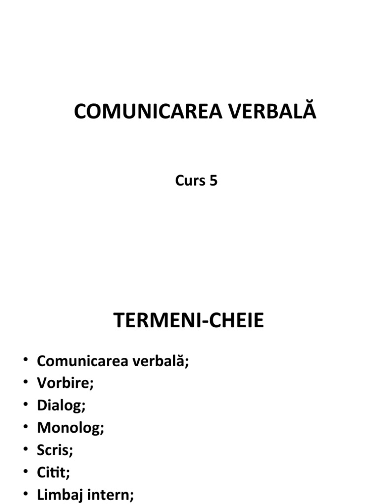 Teorii Ale Comunicarii - Curs5 | PDF