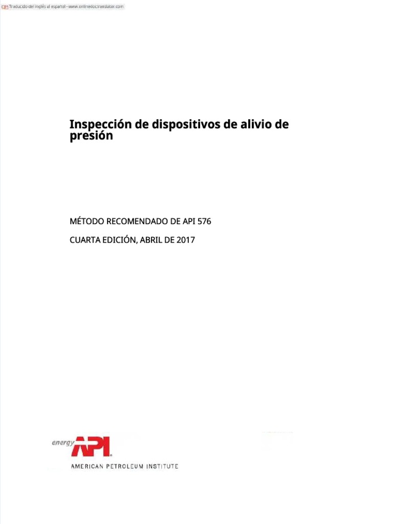 PDF Api 576 2017en Es | PDF