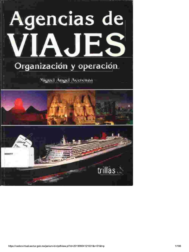 Agencias de viajes organización y operación Miguel Ángel Acerenza | PDF
