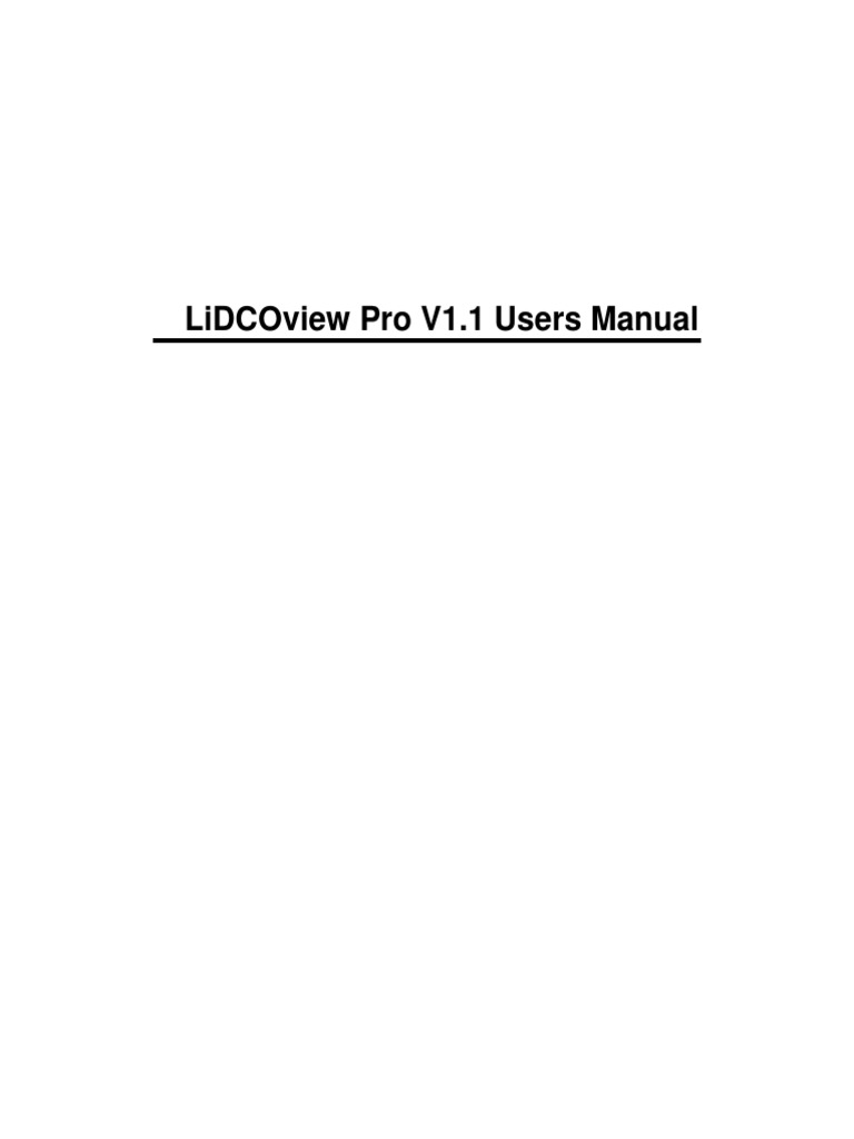 LIDCOview Pro User Manual | PDF | Screenshot | Computer File LIDCOview Pro User Manual | PDF | Screenshot | Computer File