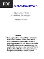 Safuu kutaa 5ffaa | PDF