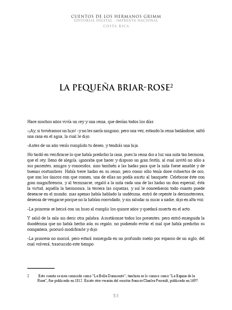 La Bella Durmiente. Tres Versiones | PDF | Bella Durmiente
