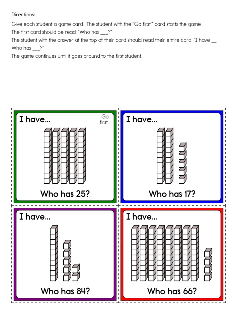 Place Value Flash Cards | PDF