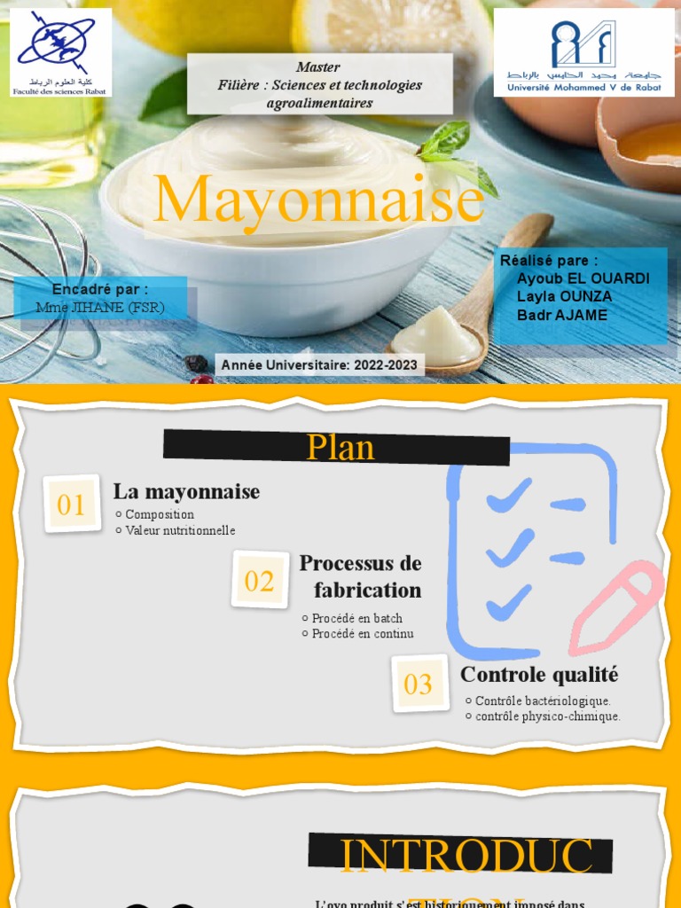 Mayonnaise | PDF | Mayonnaise | Émulsion