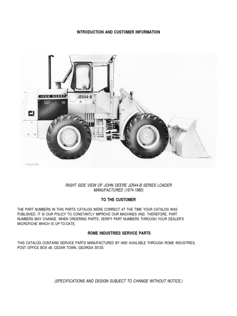 544B Loader Introduction | PDF | Loader (Equipment) | Screw