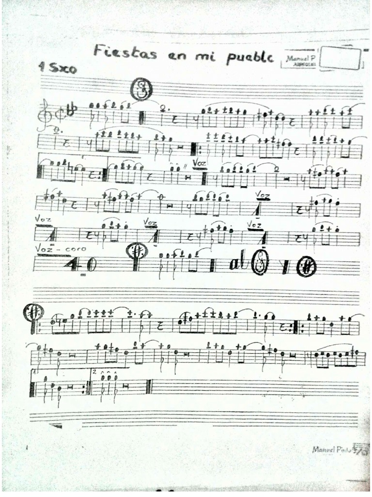 Fiesta en Mi Pueblo - Alto Sax | PDF