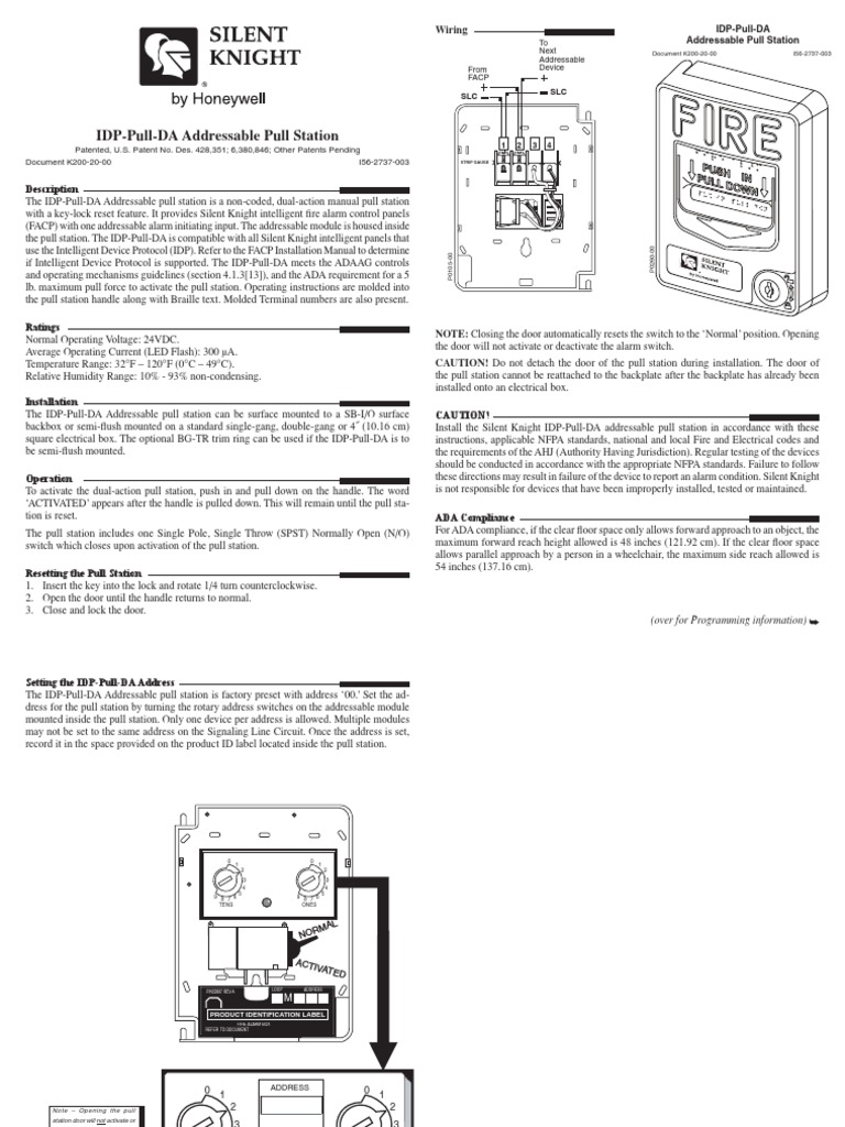 IDP-Pull-DA Manual for Fire Alarm System | PDF | Equipment | Building ...