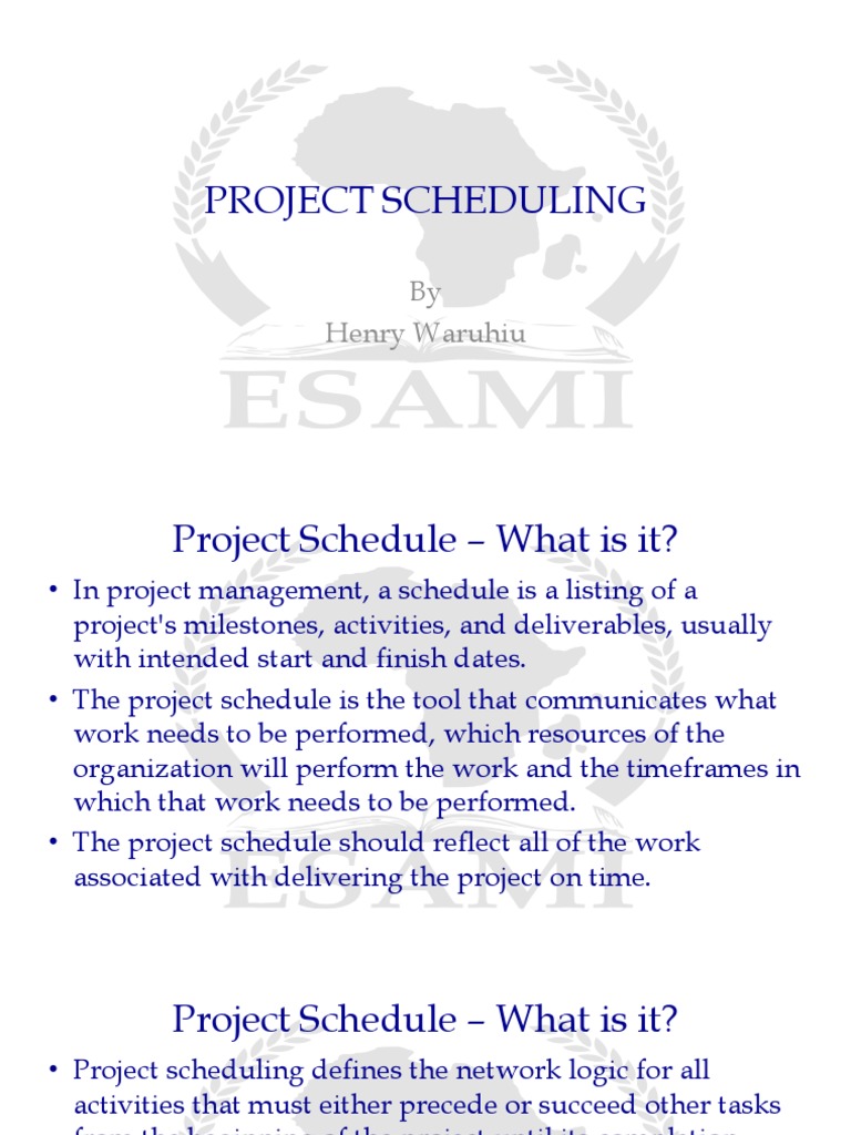 Lecture 2 Project Scheduling | PDF | Variance | Normal Distribution