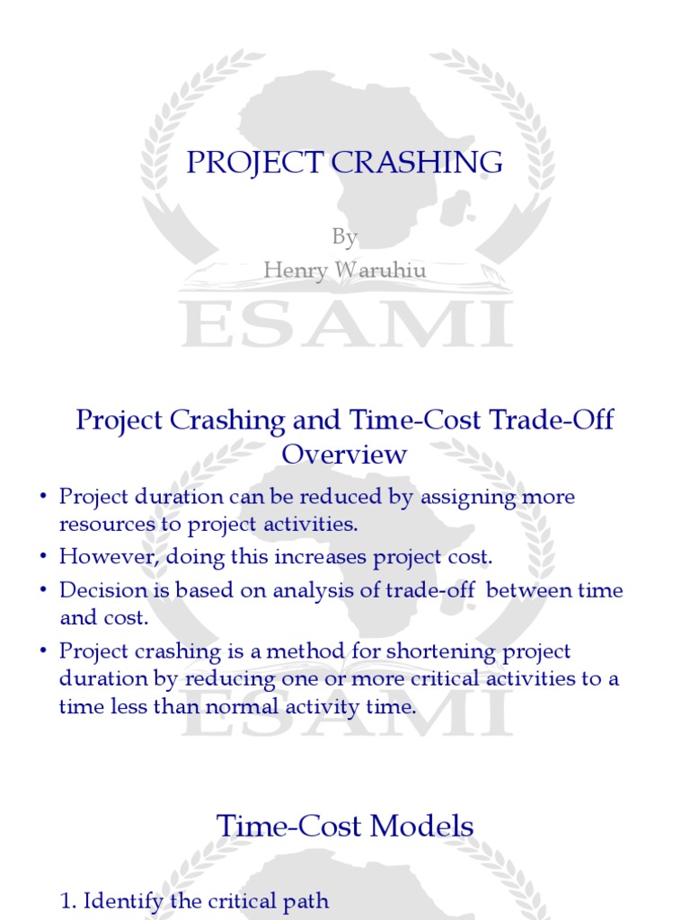 Lecture 3 Project Crashing | PDF | Business | Applied Mathematics