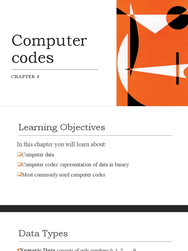 Computer Codes Chapter4 Pdf Binary Coded Decimal Character Encoding