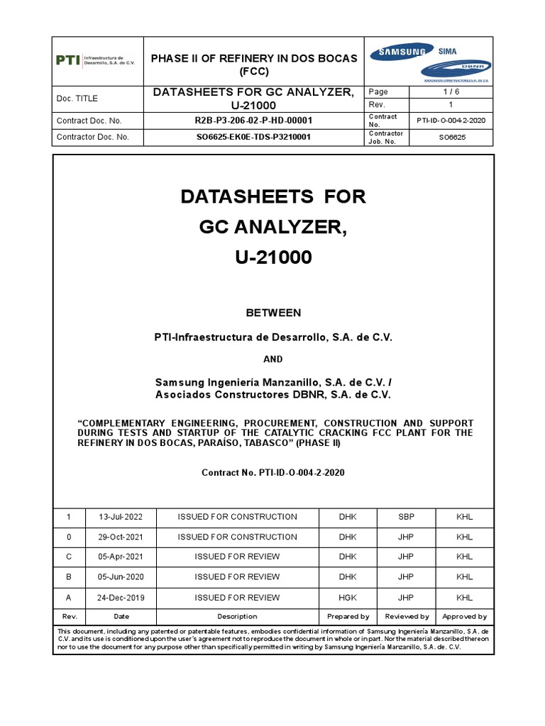 R2B-P3-206-02-P-HD-00001 - Rev.1 - Datasheets For GC Analyzer U-21000 ...